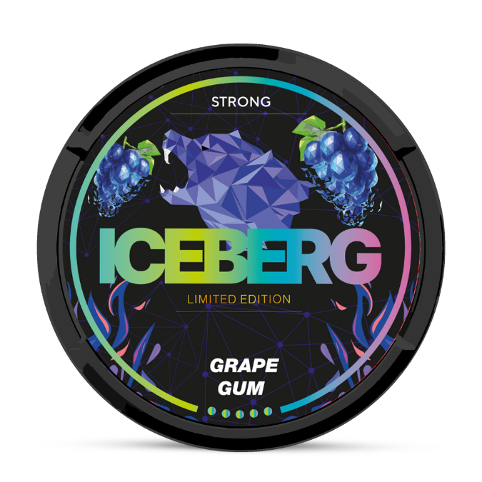 ICEBERG Grape Gum Strong Snus nu met Volumekorting!!