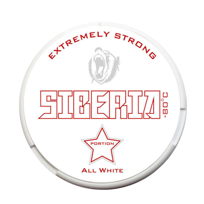 Siberia All White Extremely Strong Snus nu met Volumekorting!!